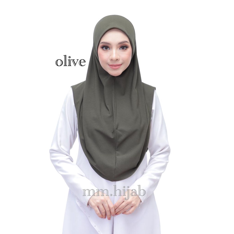 Tudung Sarung Moscrepe Sarimah Plain Instant READY STOCK SIZE M L | Shopee Malaysia