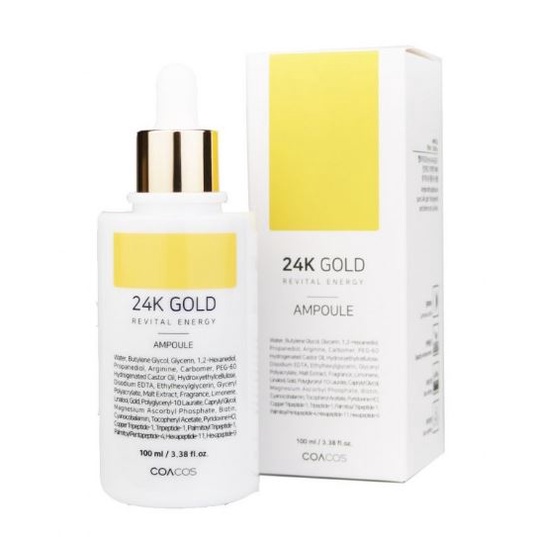 LC_24k gold ampoule 100ml(gold therapy)/ Contains 24K gold powder ...