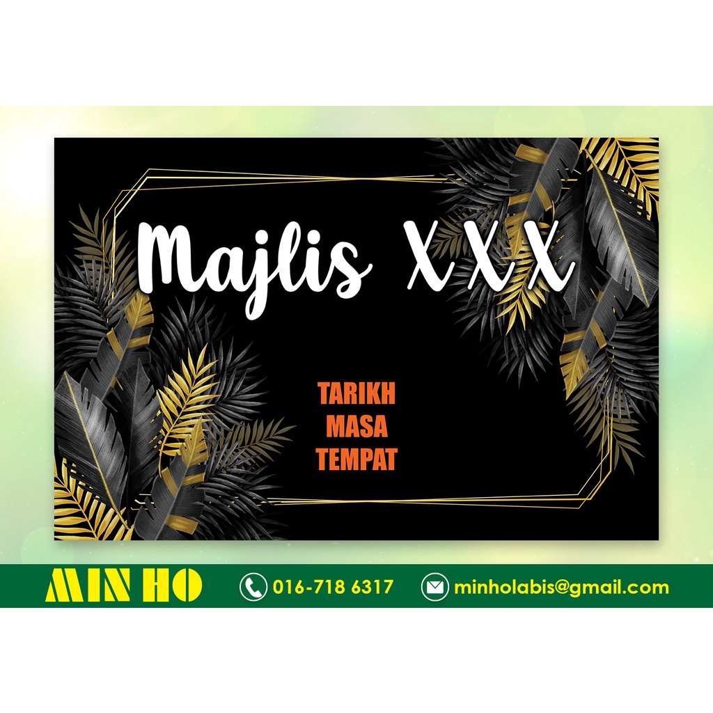 Banner Majlis FREE DESIGN (Custom Design) | Shopee Malaysia