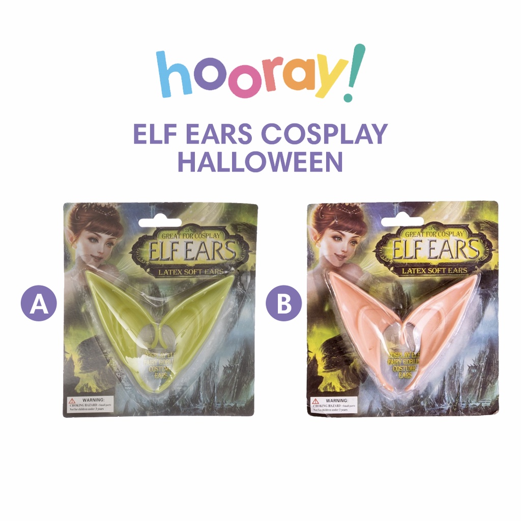 HOORAY! ELF EARS LATEX SOFT EARS COSPLAY PROP FAIRY GOBLIN GLOW IN THED ...