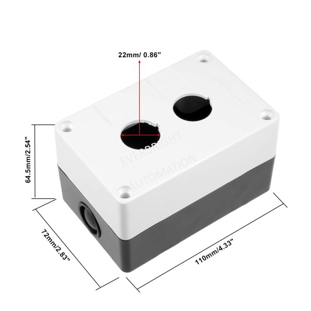 Push Button Switch Control Station Box 22mm 1 / 2 / 3 / 4 Button Hole ...