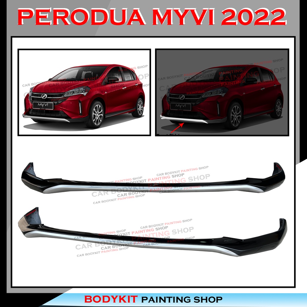 PERODUA MYVI 2022 FACELIFT OEM STYLE FULLSET SKIRTING -WITH PAINTING ...