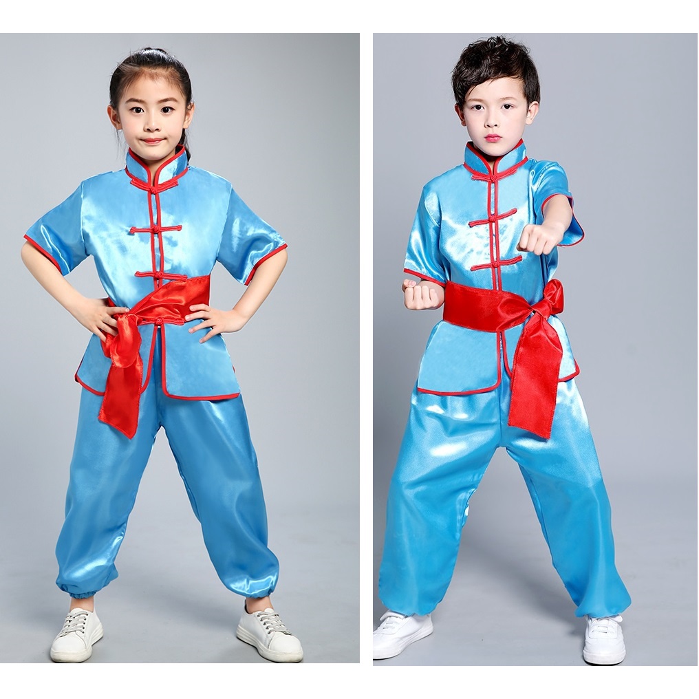 Economy Kid Martial Art Clothing Tachi Attire Kungfu Uniform Wushu Suit ...