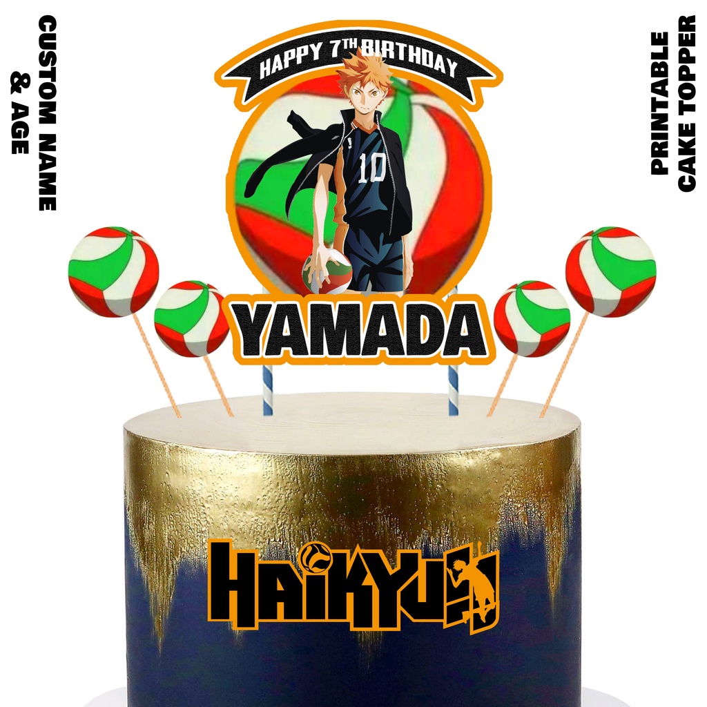 HAIKYUU VOLLEYBALL CAKE TOPPER | Shopee Malaysia