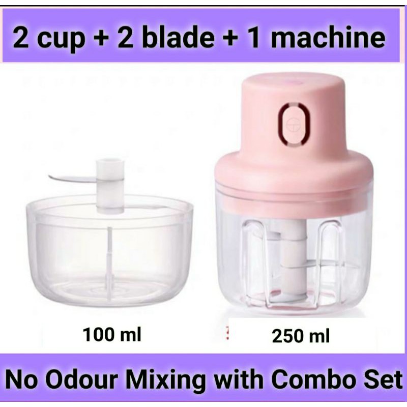 Wireless Mini Electric Food Chopper, Garlic Chopper,Ginger Chopper,Baby ...