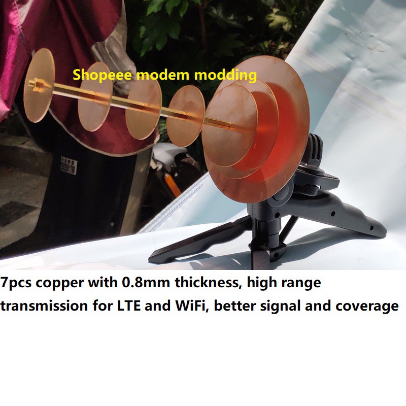 Pure copper 0.8mm Russian LTE 4G WiFi Gun Wi-Fi LPDA parabolic antenna ...