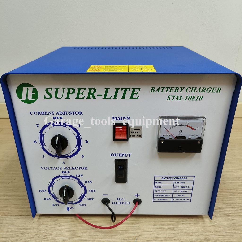 Super-Lite STM10810 Automotive Battery Charger 12Vdc~108Vdc | Shopee ...