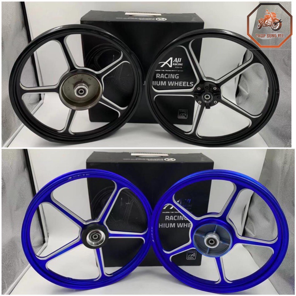 AJI RACING AJI505 FG505 LC-135 4S/SRL-115I MATT BLACK/MATT BLUE 140.17/160.17 LITHIUM FORGED ...