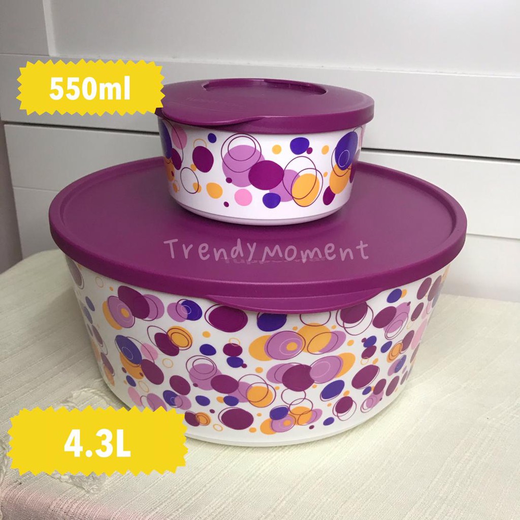 Tupperware Illumina Bowl Combo 550ml & 4.3L (2-cs) | Shopee Malaysia