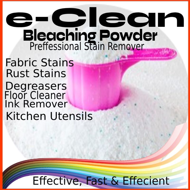 Bleaching Powder 50g/250g: e-Clean Professional Stain Bleaching powder ...