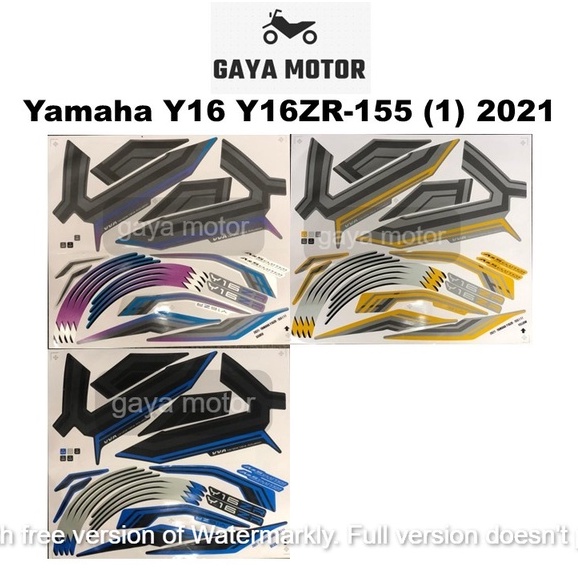 Yamaha Y16 Y16ZR-155 (1) 2021 Body Sticker | Shopee Malaysia
