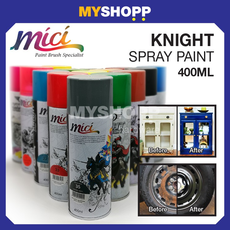 MICI Knight Spray Paint Cat Spray Mici (Multi Colour) 400ml [ Ready ...