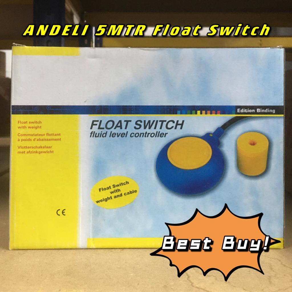 ANDELI 5M FLOAT SWITCH WITH WEIGHT & CABLE (Water Level Controller ...