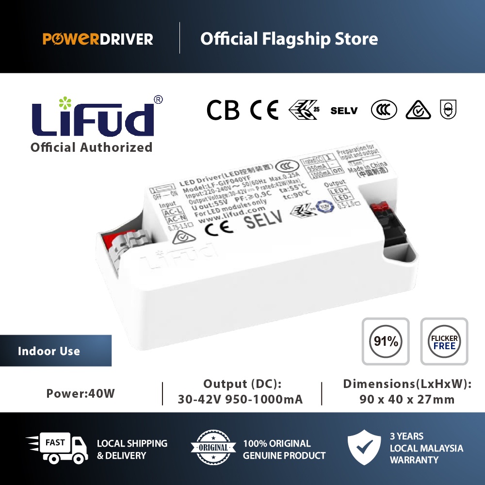 LIFUD LED Driver Constant Current Dimmable Power Supply | Shopee Malaysia