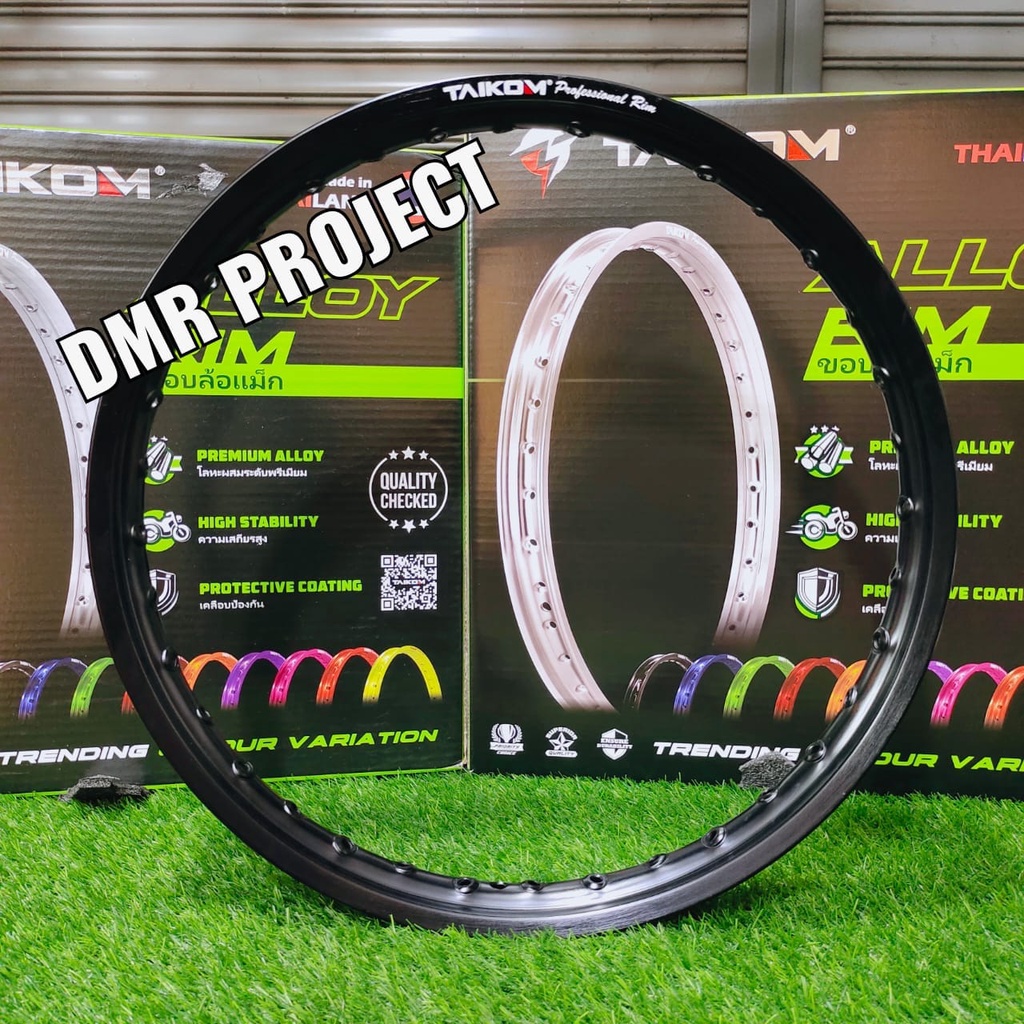 TAIKOM ALLOY RIM (HAGER 1 BIJIK) 100% ORIGINEL 1.40X17 / 1.60X17 BLACK ...