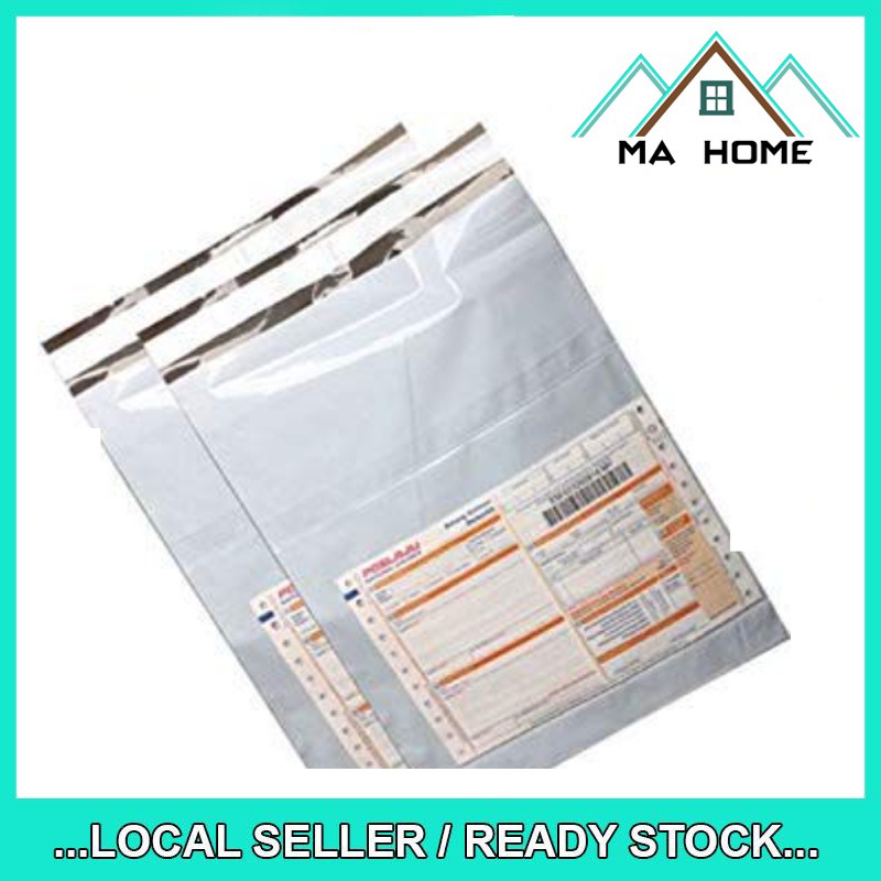 MA Home 100pcs Durable White Flyer Plastic Courier Parcel Bag With ...