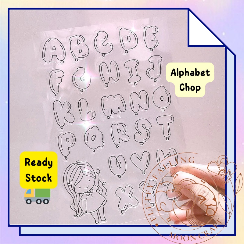 Fluff's Bubble Alphabet Stamp Silicone Stamp Clear Stamp Journal Stamp ...