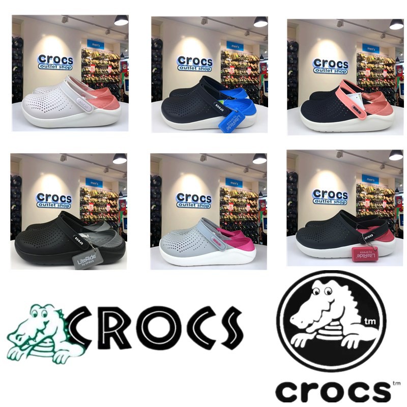 Crocs official 100% original fashion outdoor beach shoes casual sandals ...
