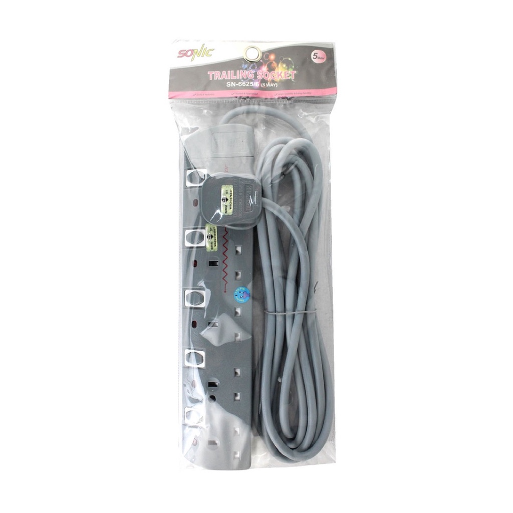 Sonic Trailing Socket With Neon 5G (5 Metre) | Shopee Malaysia