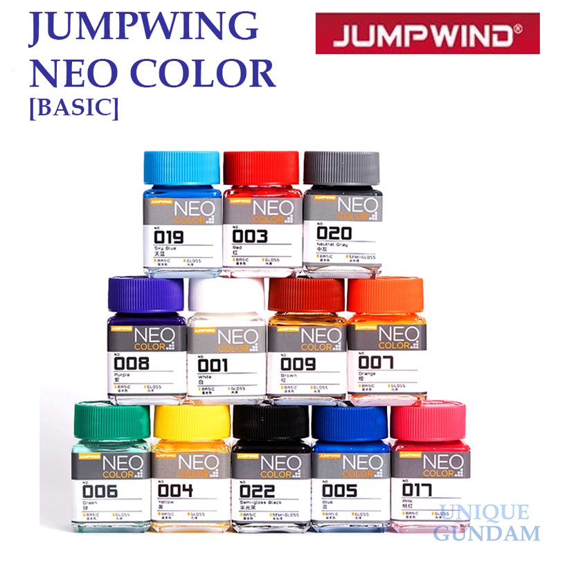 [JUMPWIND] NEO BASIC COLOR NO 1-42 MODEL KITS TOOLS | Shopee Malaysia
