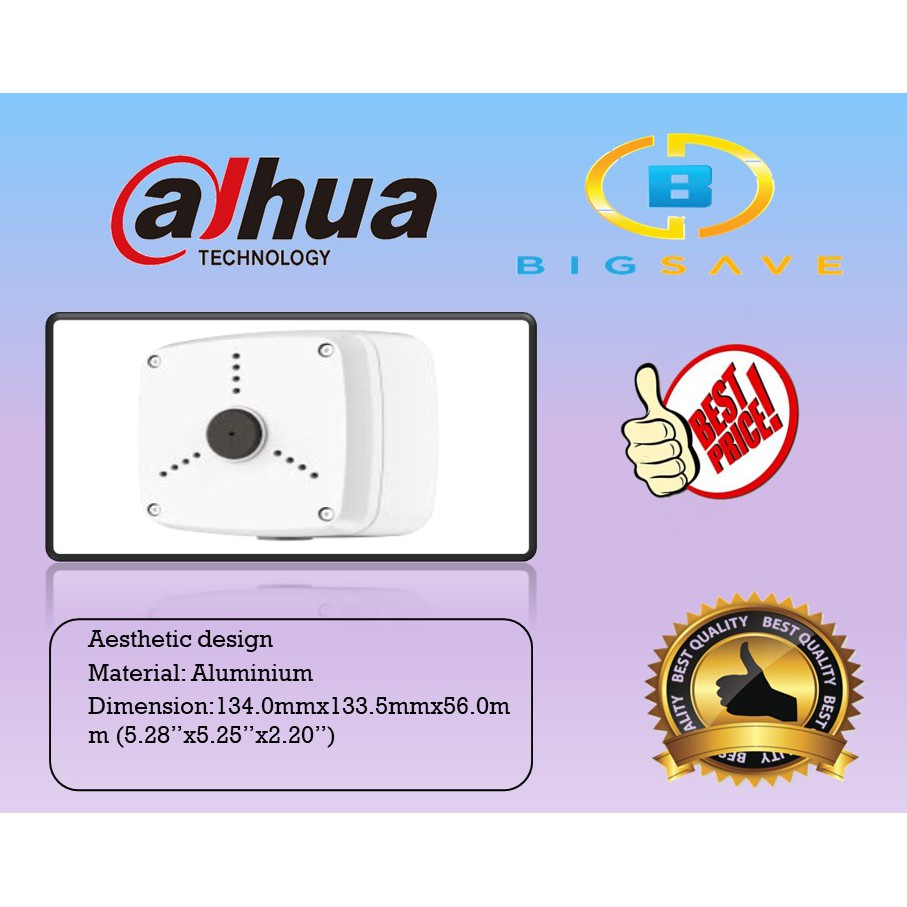 DAHUA PFA122 ALUMINIUM WATER-PROOF JUNCTION BOX | Shopee Malaysia