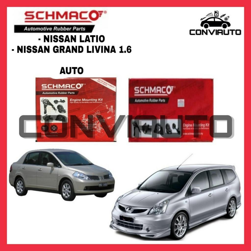 Nissan Latio 1.6 Auto Schmaco Engine Mounting Kit Set (3Pcs in 1 Set ...