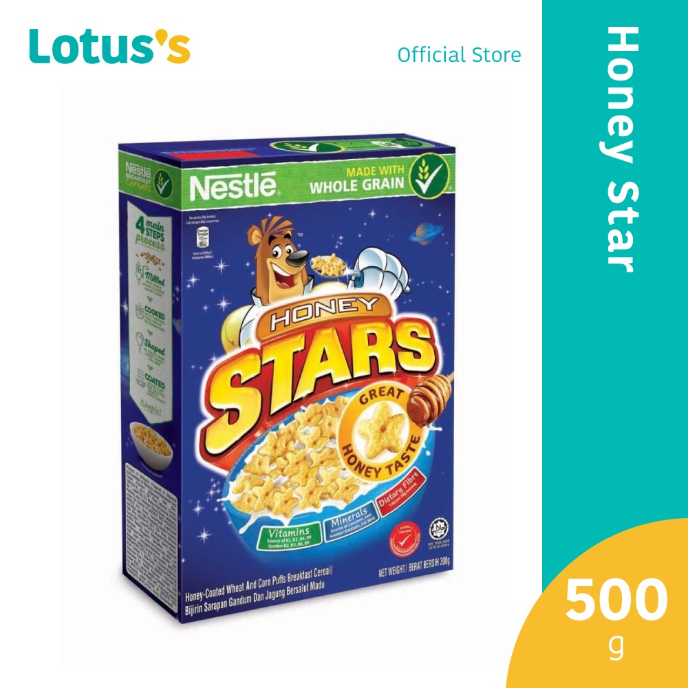 Nestlé Honey Stars Breakfast Cereal 500g | Shopee Malaysia