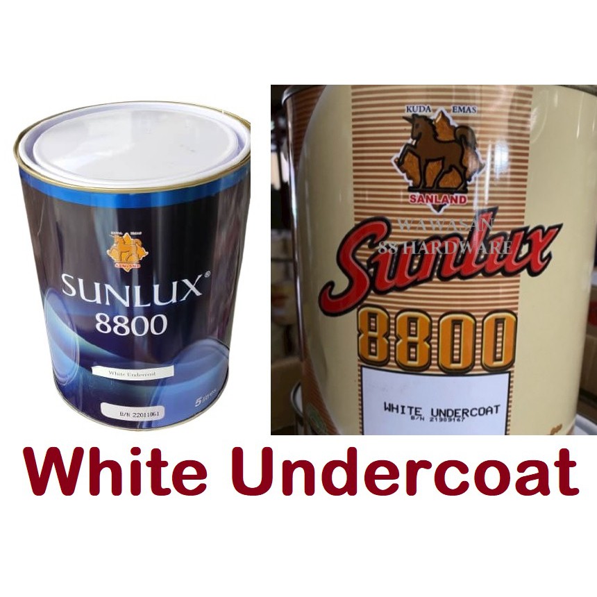 SUNLUX Wood Metal Iron 8800 White Undercoat Paint / Aluminium Cat Alas ...