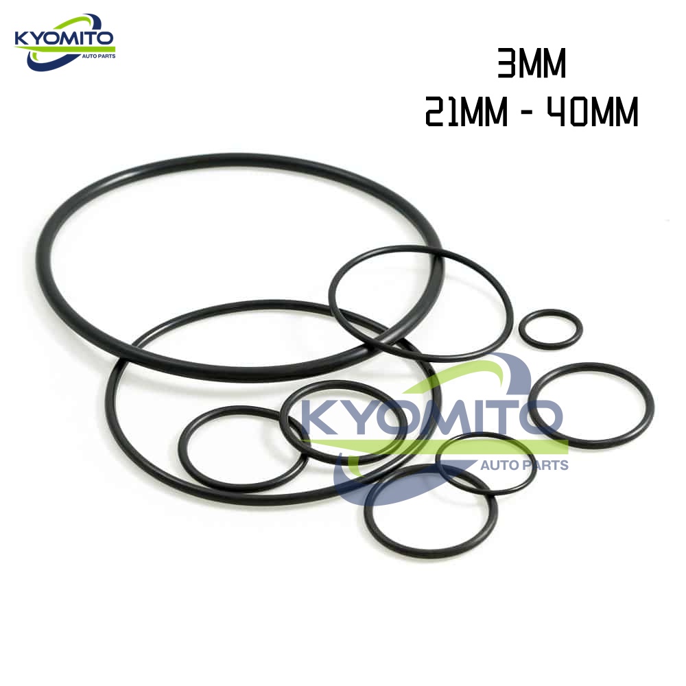3MM CS NBR Sealing O-Ring Rubber Ring Black O Ring Gaskets Black 3MM ...