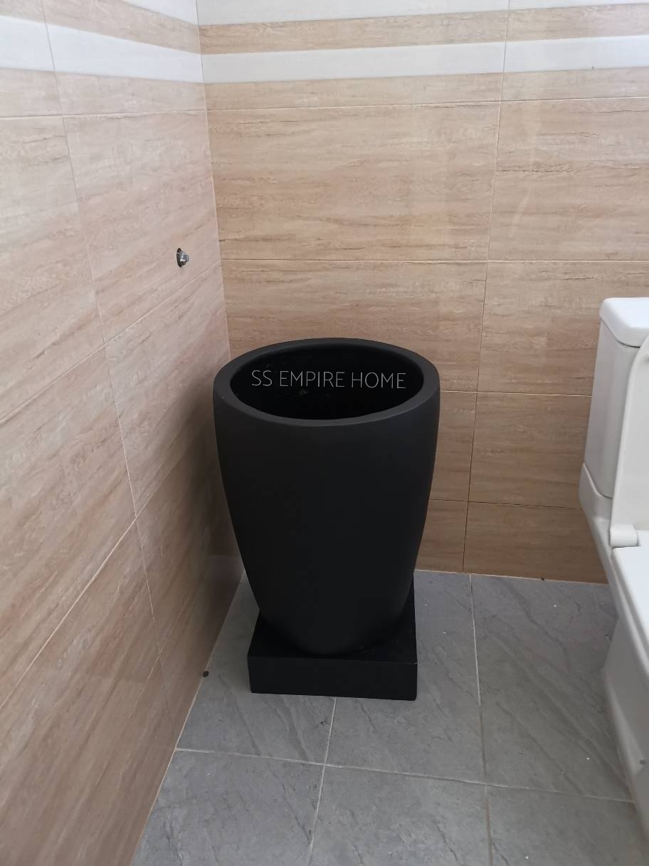 Tempayan TP3 SMALL Black Fiberglass Tangki Simpanan Air Bathtub Tong ...