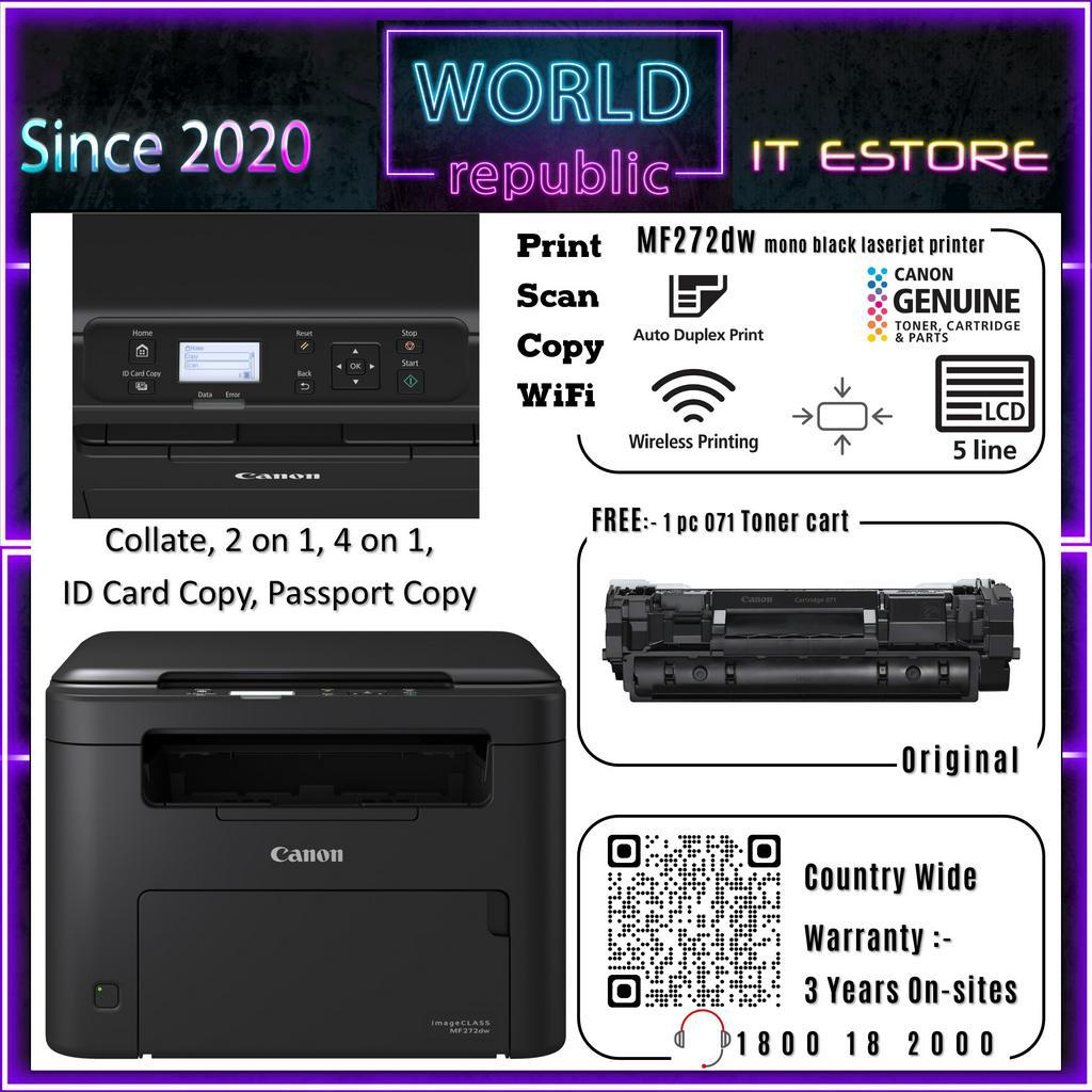 Canon LaserJet Wireless Printer imageCLASS MF272dw Print Scan Copy Auto ...