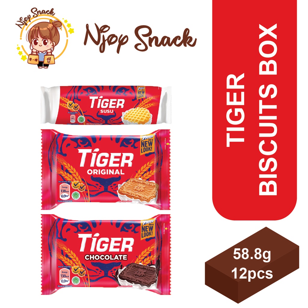 12's TIGER BISCUITS (ORIGINAL / CHOCOLATE / SUSU) | Shopee Malaysia