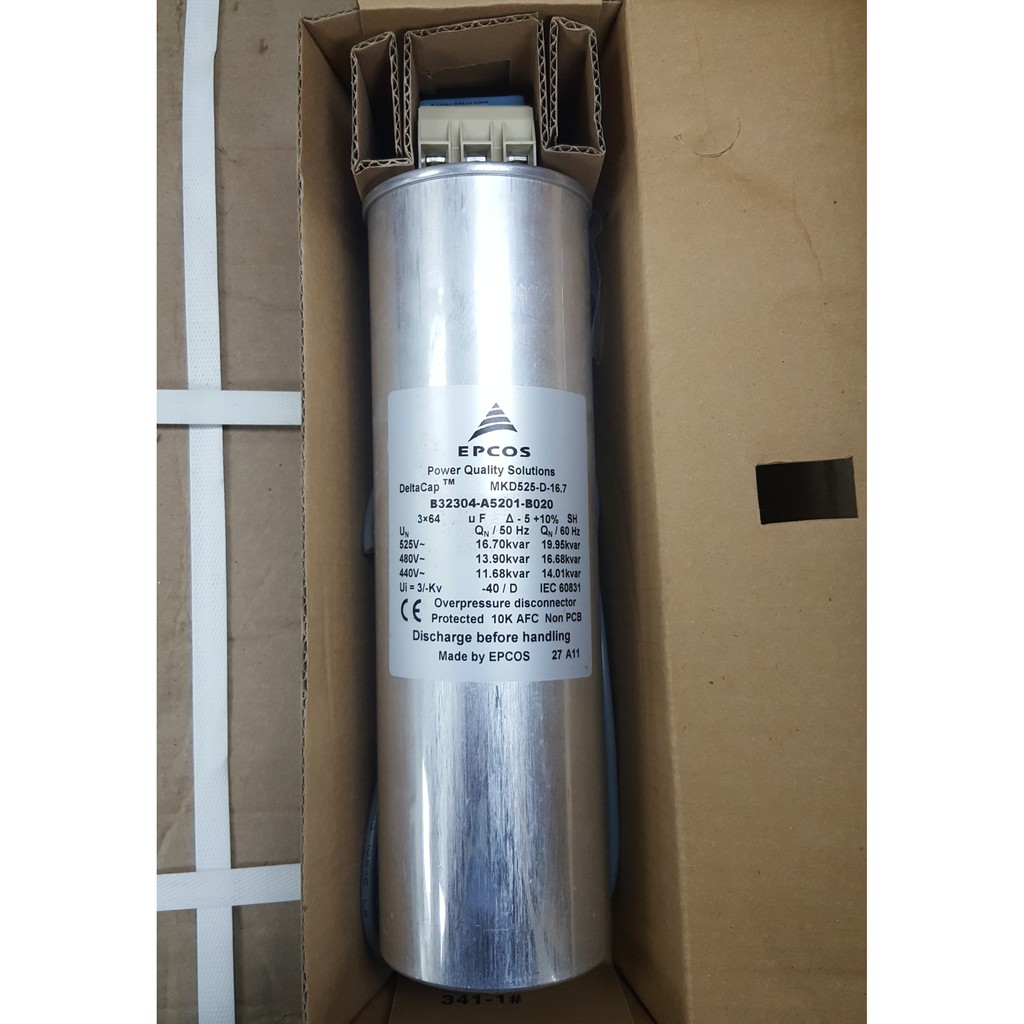 EPCOS Capacitor Bank 440V 525V power capacitor with cable | Shopee Malaysia