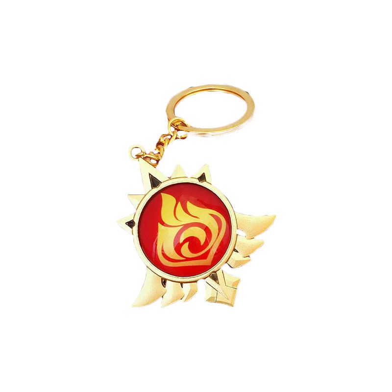 Genshin Impact Seven Elements Keychain Geo Anemo Electro Dendro Hydro ...