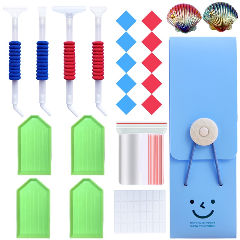 Diamond painting tool set Cross stitch elbow point drilling pen glue ...