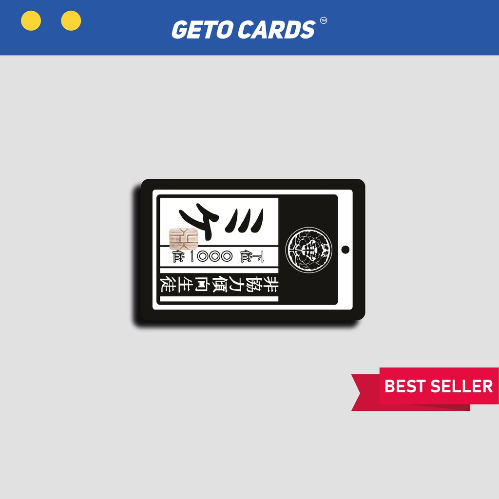 Kakegurui House Pet Anime Atm Card Skin Sticker TAG | GETOCARD GETO ...