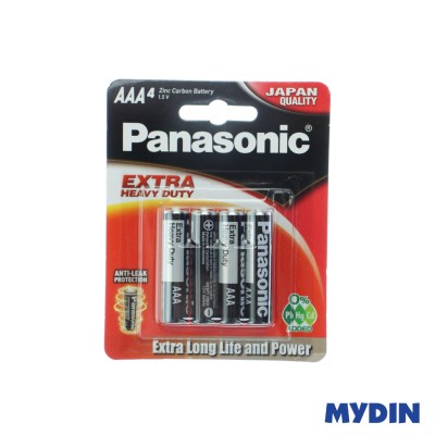 Panasonic Extra Heavy Duty 1.5 V AAA 4 (Zinc Carbon Battery) | Shopee Malaysia