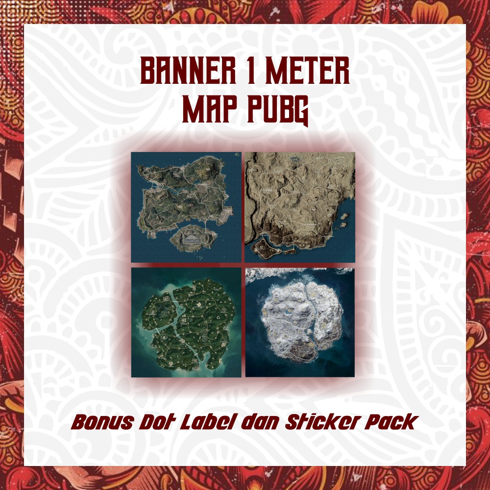 (100X100Cm) PUBG Map Mobile Poster Map Erangel Miramar Sanhok Vikendi ...