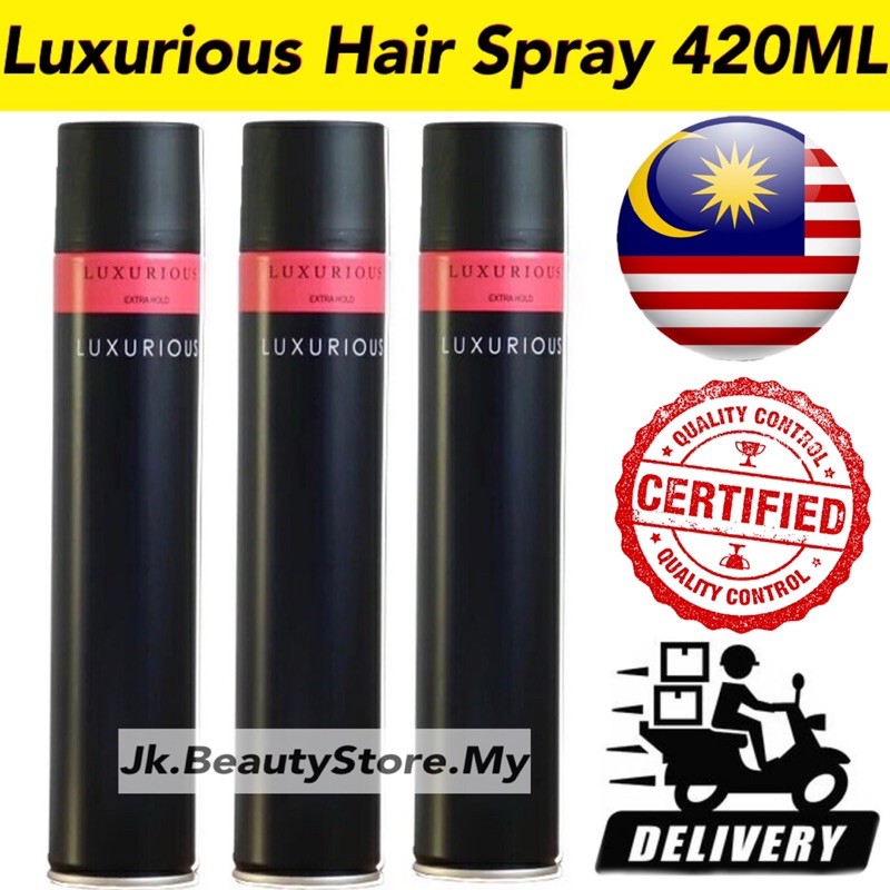LUXURIOUS Extra Hold Hair Styling Spray 420ml (Japan) (*For West ...