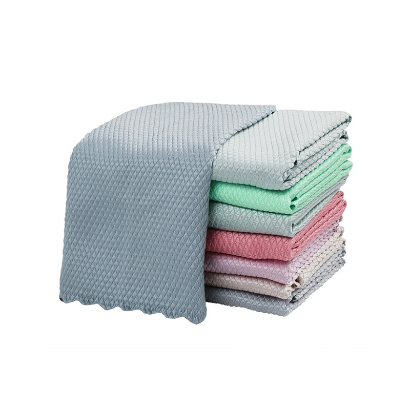Household Cleaning Products Cloth Fish Scale Rag for Glass Clean as ...