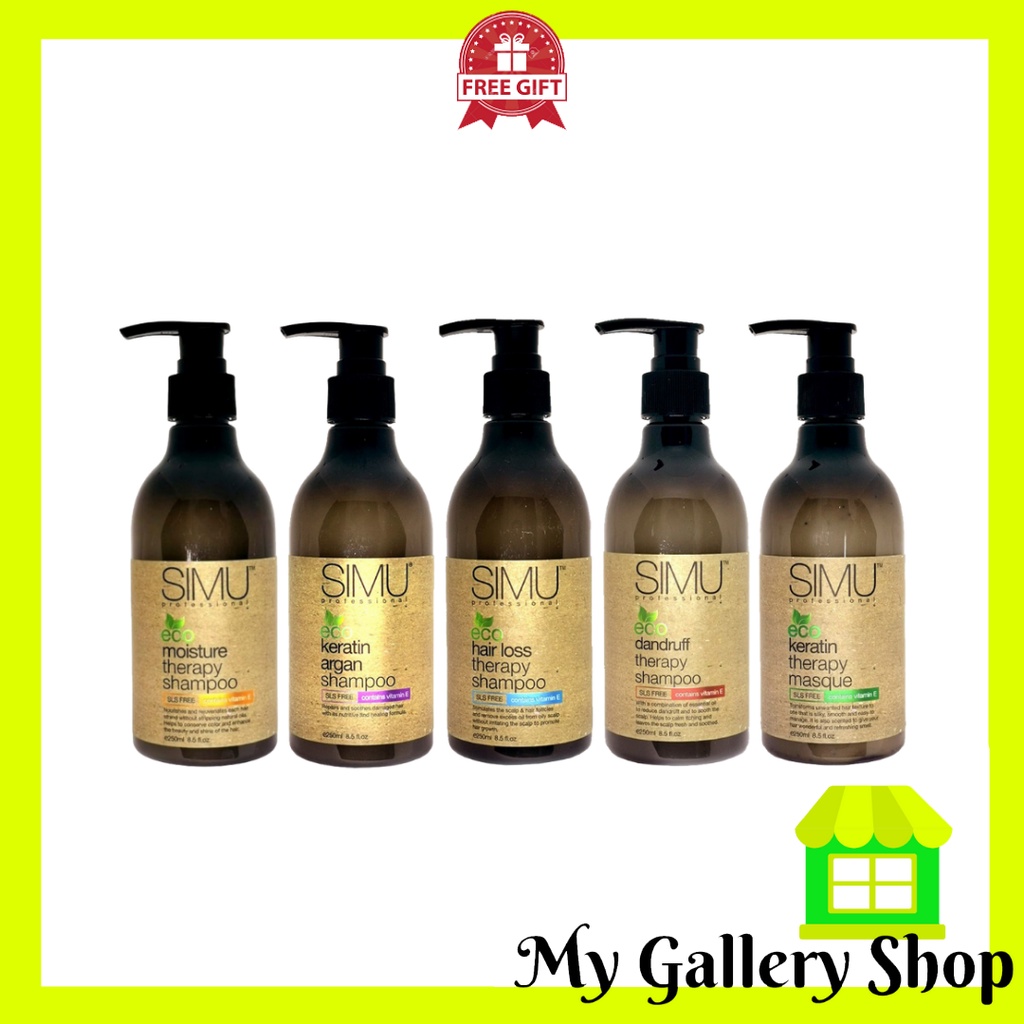 Simu Professional Shampoo / Conditioner Mask 250ml ( Moisture , Keratin ...