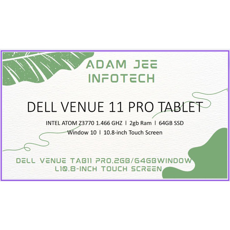 DELL VENUE TABLET 11 PRO | Shopee Malaysia