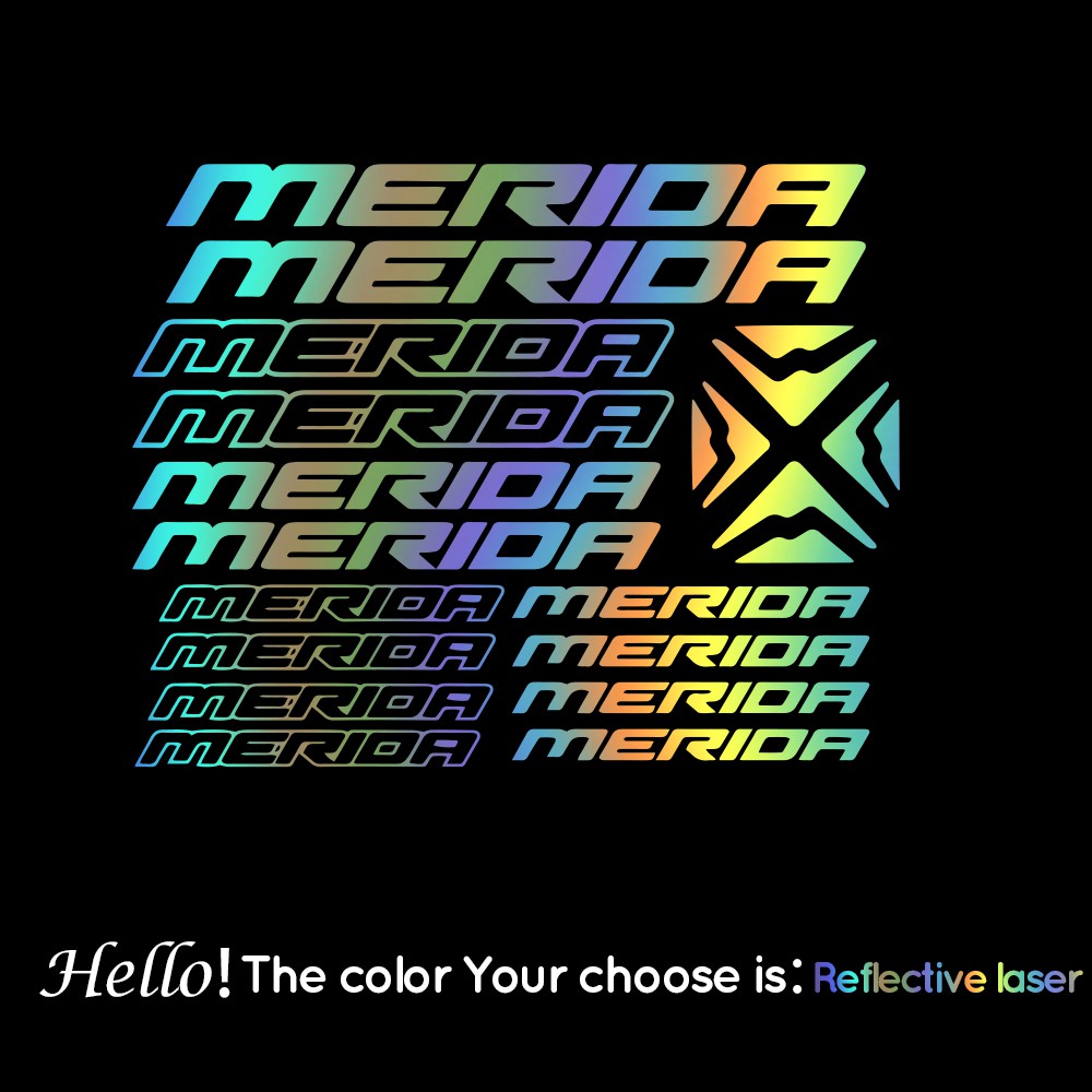 Merida MTB Road Bike Mountain Bike Frame Sticker Decal Track Bike DH XC ...