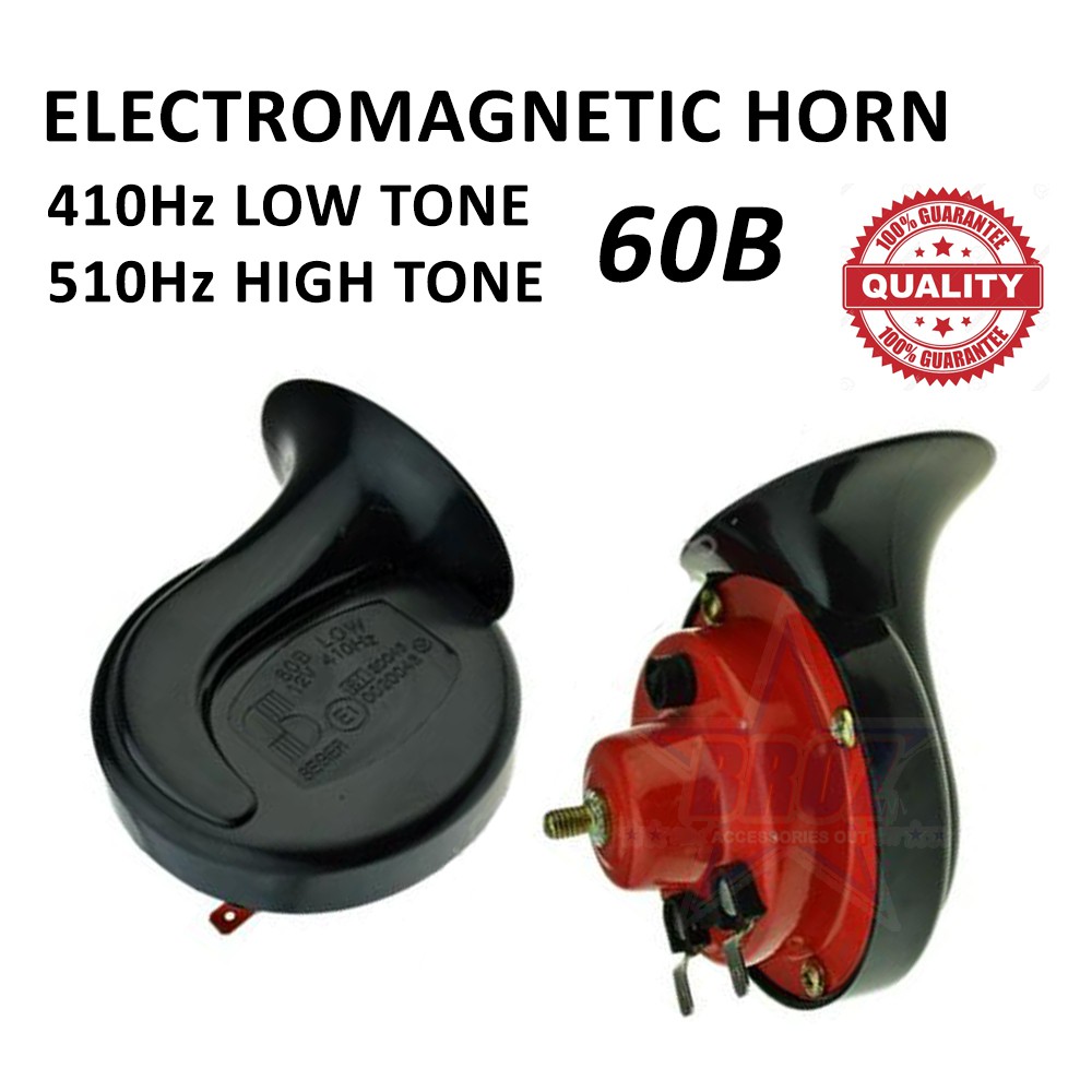 Loud Twin Horn SEGER Electromagnetic Car/Motor Horn 60B 12V | Shopee ...