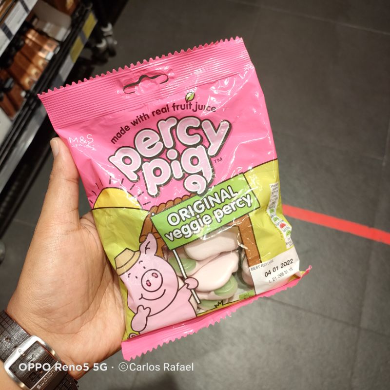 M&S Marks and Spencer Percy Pig Halal Plant Based Vegan Gluten Free Gummies-Phizzy Pig Tails/And ...