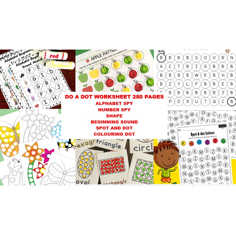 160-(PDF) DO A DOT ACTIVITIES WORKSHEET 250 PAGES | Shopee Malaysia