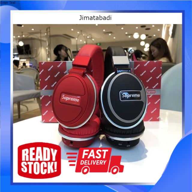 SUPREME WIRELESS HEADPHONE | Shopee Malaysia