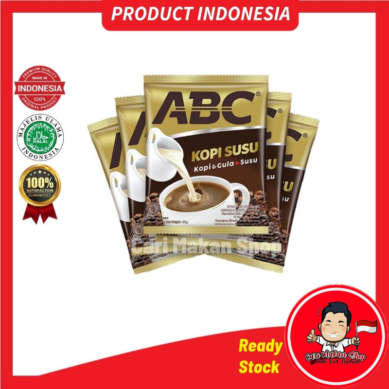ABC Kopi Susu 1 Renteng / 10pcs Product Indonesia 🇮🇩 Food Instant ...