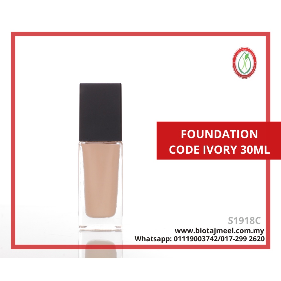 SAMPLE PRODUK OEM FOUNDATION 20ML CODE IVORY BEIGE BINA PRODUK JENAMA ...