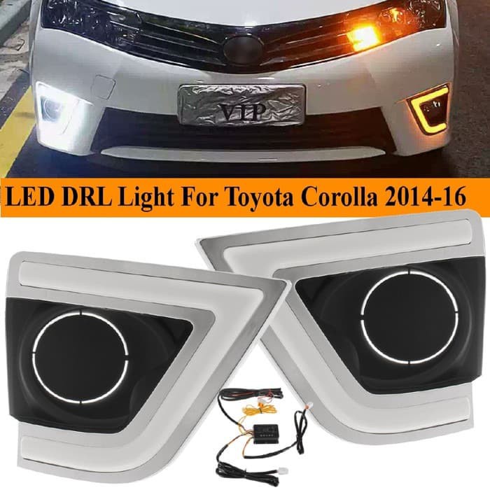 Drl - TOYOTA COROLLA ALTIS 2014-2016 - LIGHT BAR - 3 FUNCTION | Shopee ...